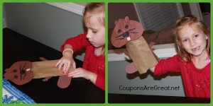 Make Groundhog Day Puppets