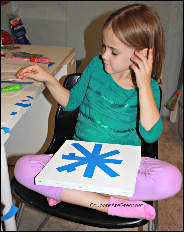 Winter Craft Project: Snowflake Paintings for Kids