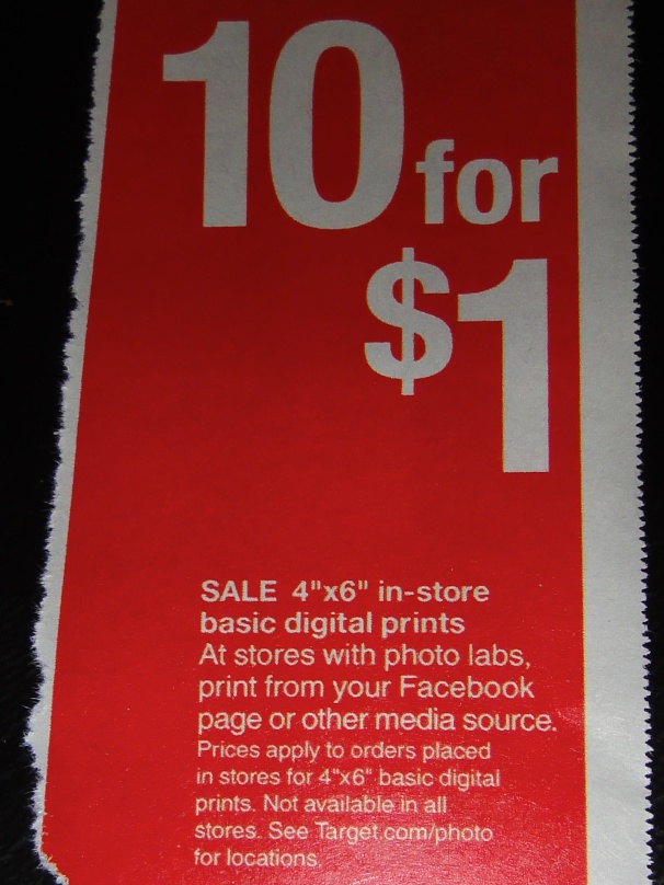 Target Freebie: Ten Free 4 Inch by 6 Inch Photos In-Store