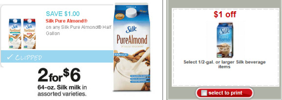Target: $1 Silk Milk!