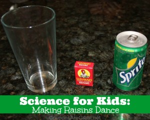 Science Experiments for Kids: Making Raisins Dance